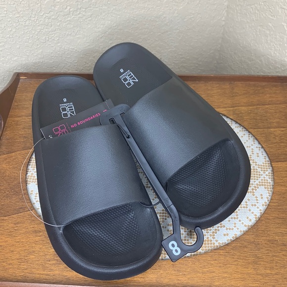 NOBO | Shoes | No Boundaries Womans Comfort Slides Contour Footbed ...